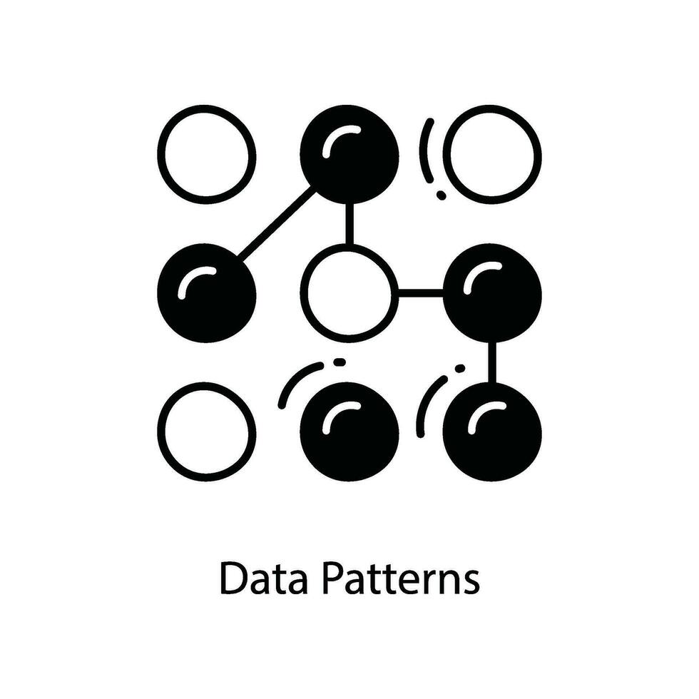 Data Patterns Doodle Icon Design Illustration Networking Symbol On
