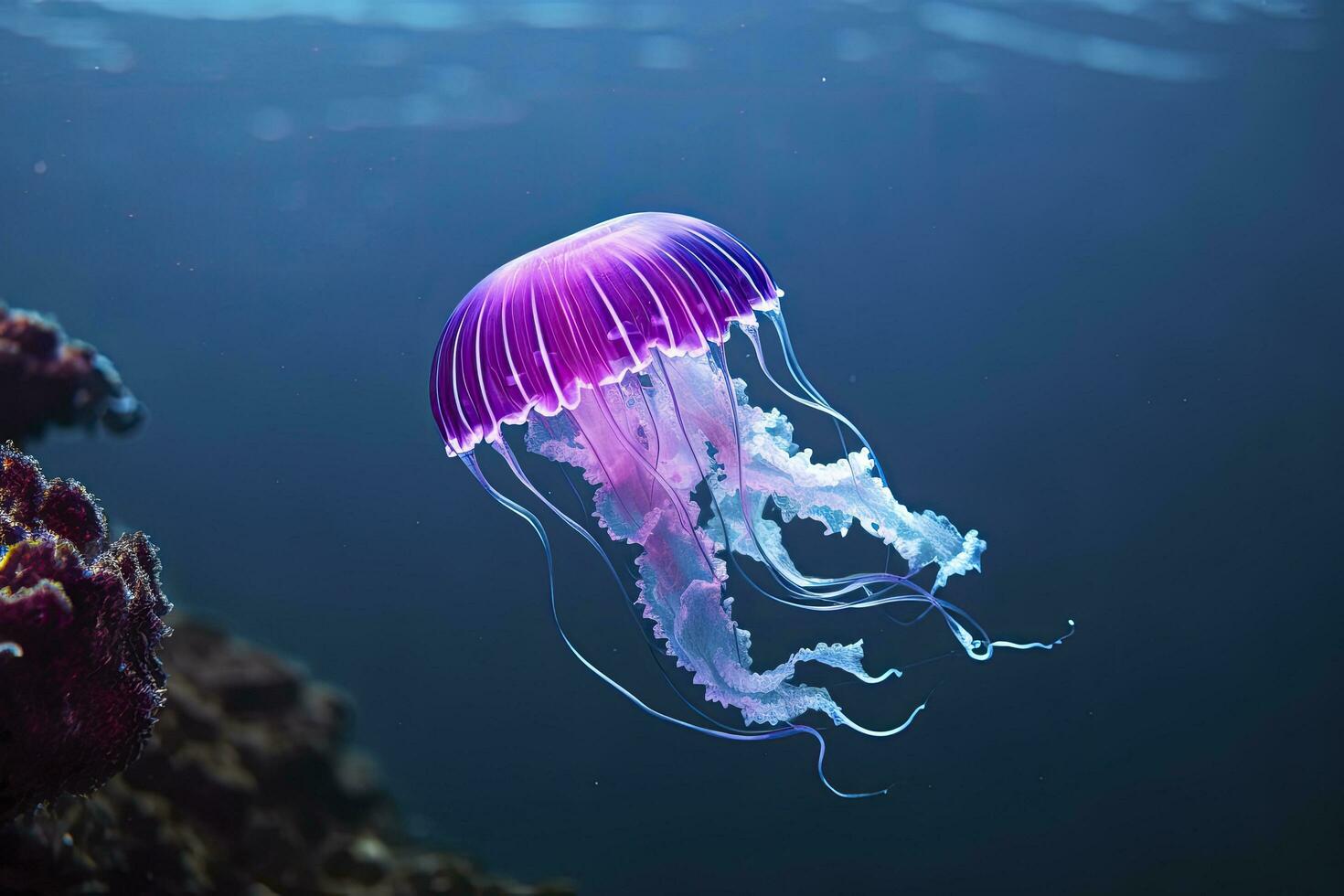 Mauve stinger purple jellyfish. AI Generated. 32051291 Stock Photo at ... Mauve stinger purple jellyfish. AI Generated. 32051291 Stock Photo at ...