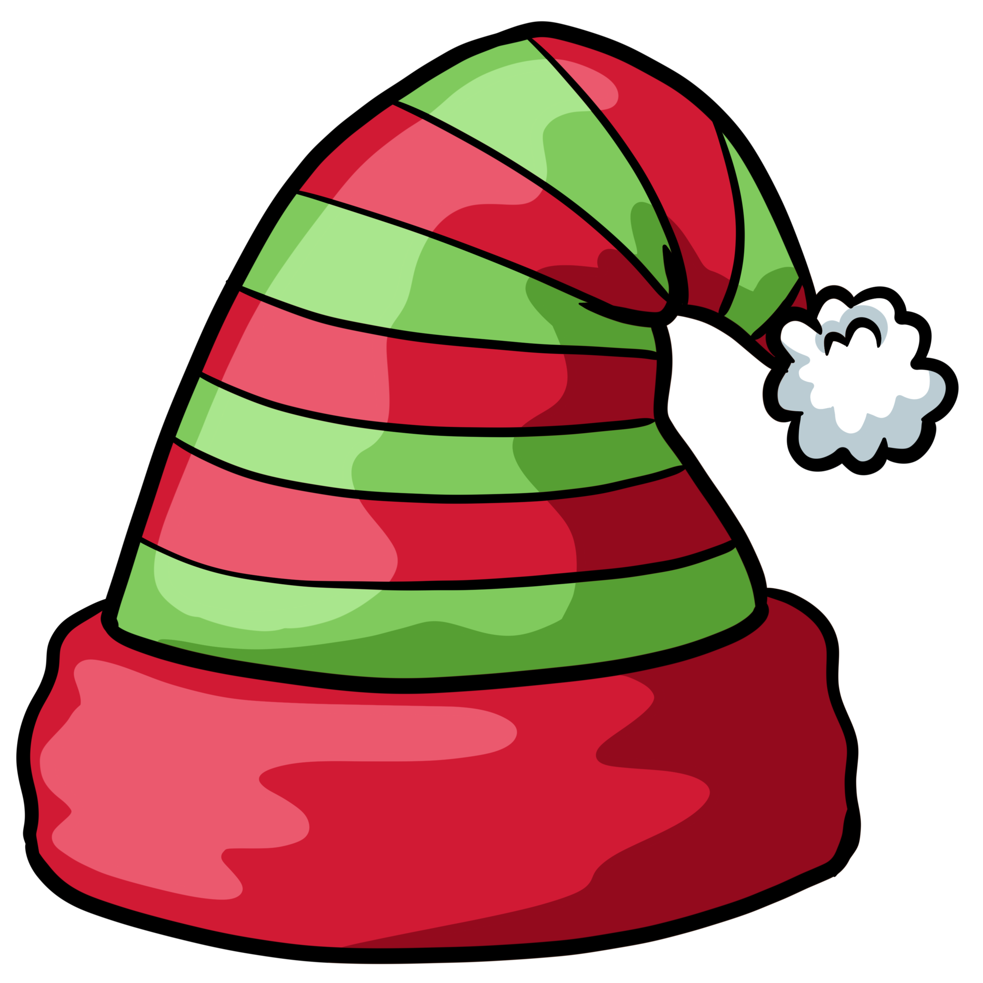 Christmas hats clip art cartoon illustration 32057098 PNG