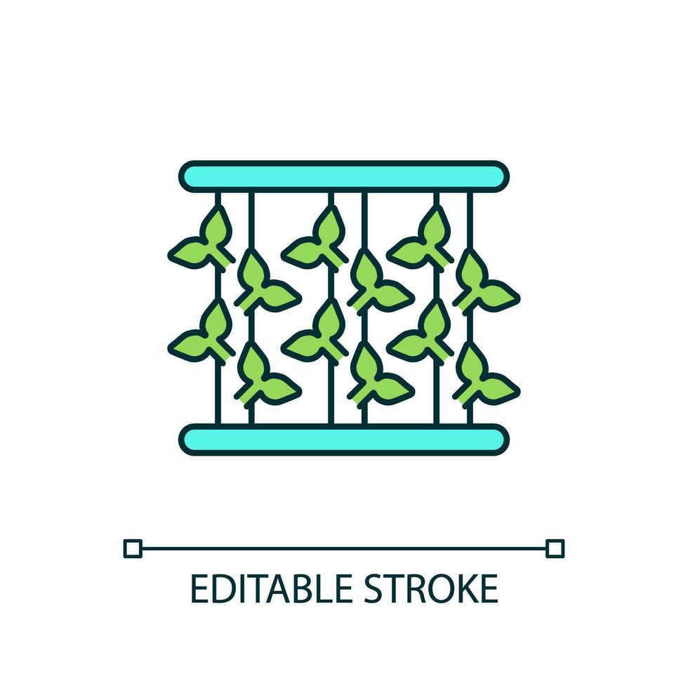 2D customizable wall systems icon representing vertical farming and ... 2D customizable wall systems icon representing vertical farming and ...