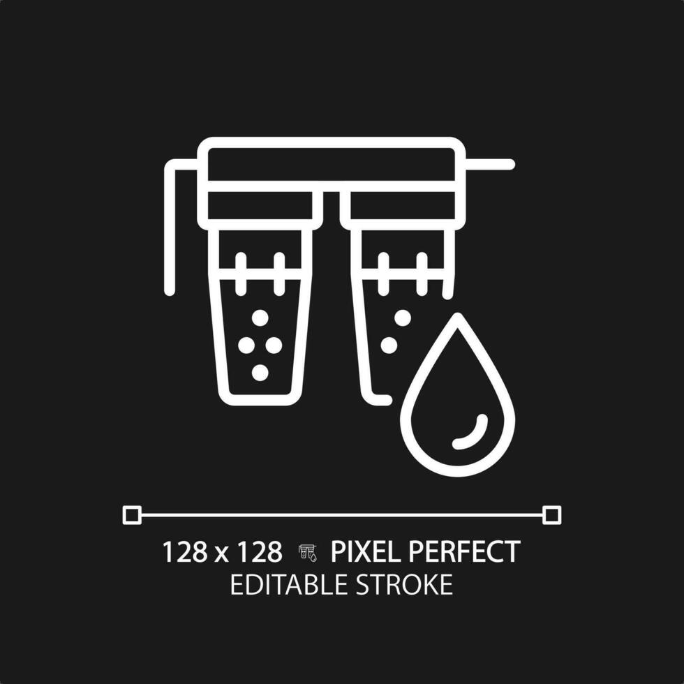 2d Pixel Perfect Editable White Water Filter Icon Isolated Vector
