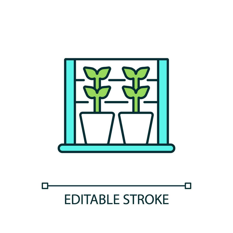 2D customizable rack systems icon representing vertical farming and ... 2D customizable rack systems icon representing vertical farming and ...