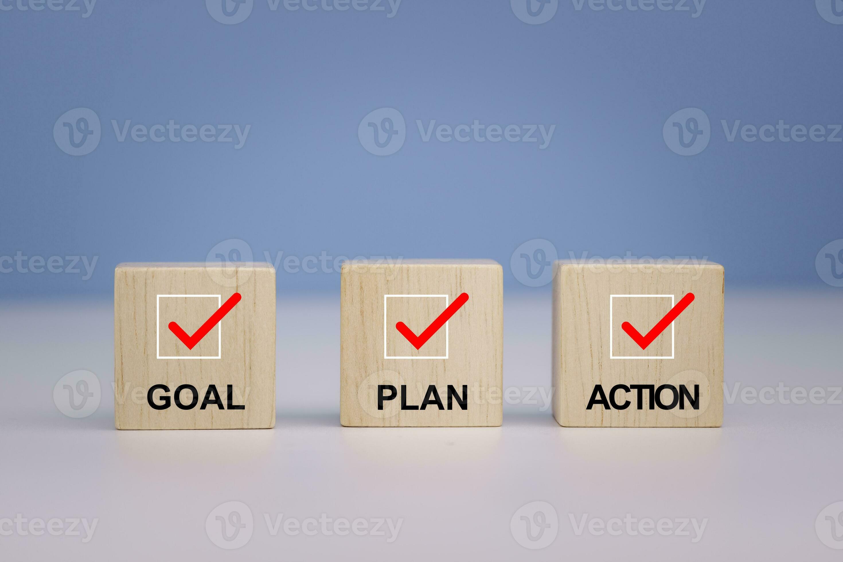 Goal plan action. Business action plan strategy concept, outline all ...