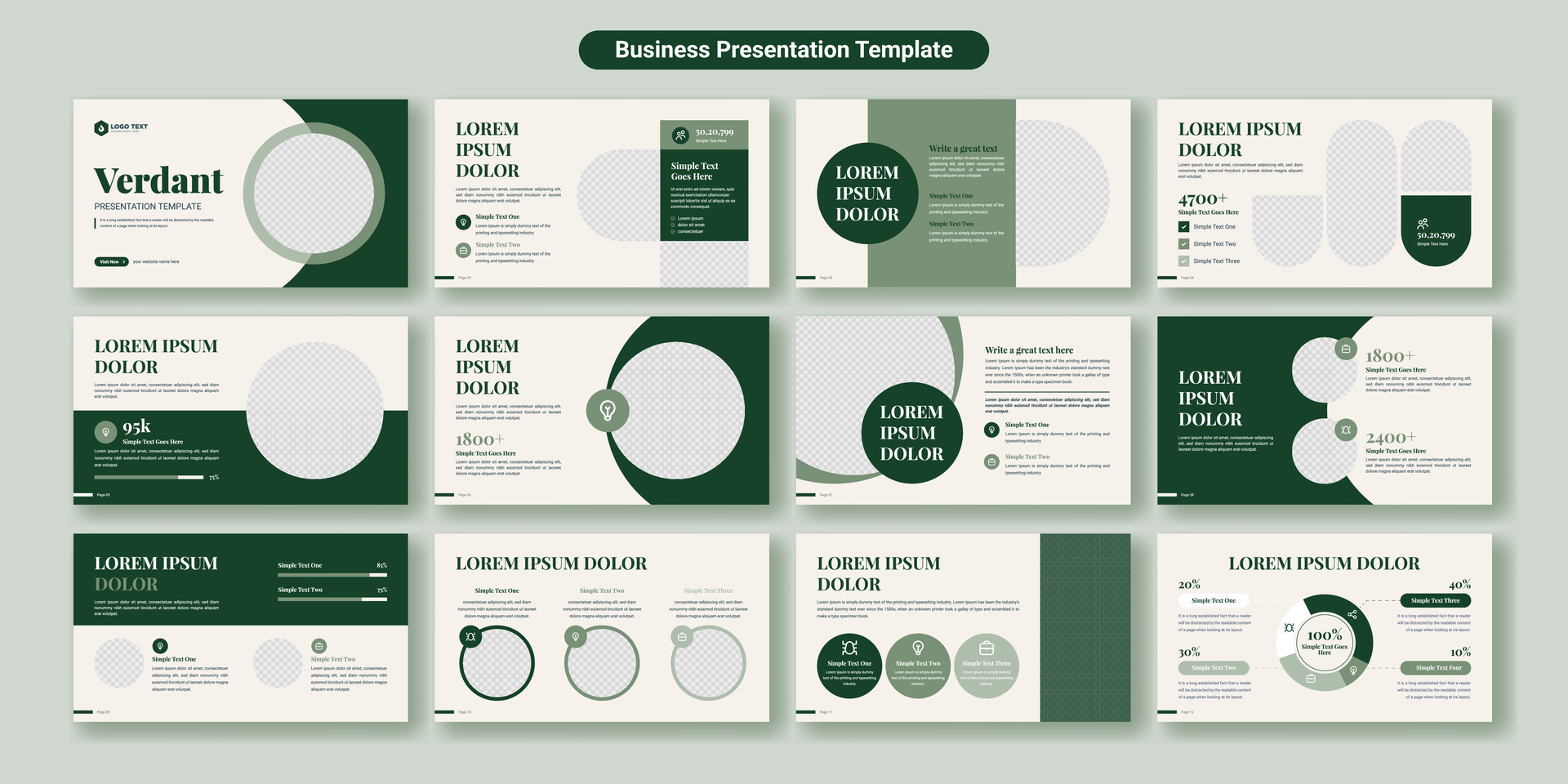 Creative business presentation slides template design. Use for modern ... Creative business presentation slides template design. Use for modern ...