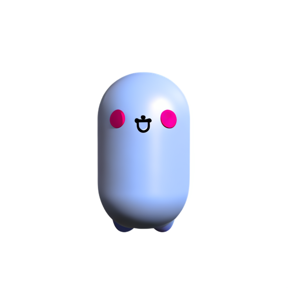 3d Cute Little Ghost Character Boos Halloween By Ai Generative 32067177 Png