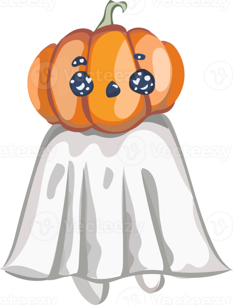Halloween cute ghost on transparent background. 32068109 PNG