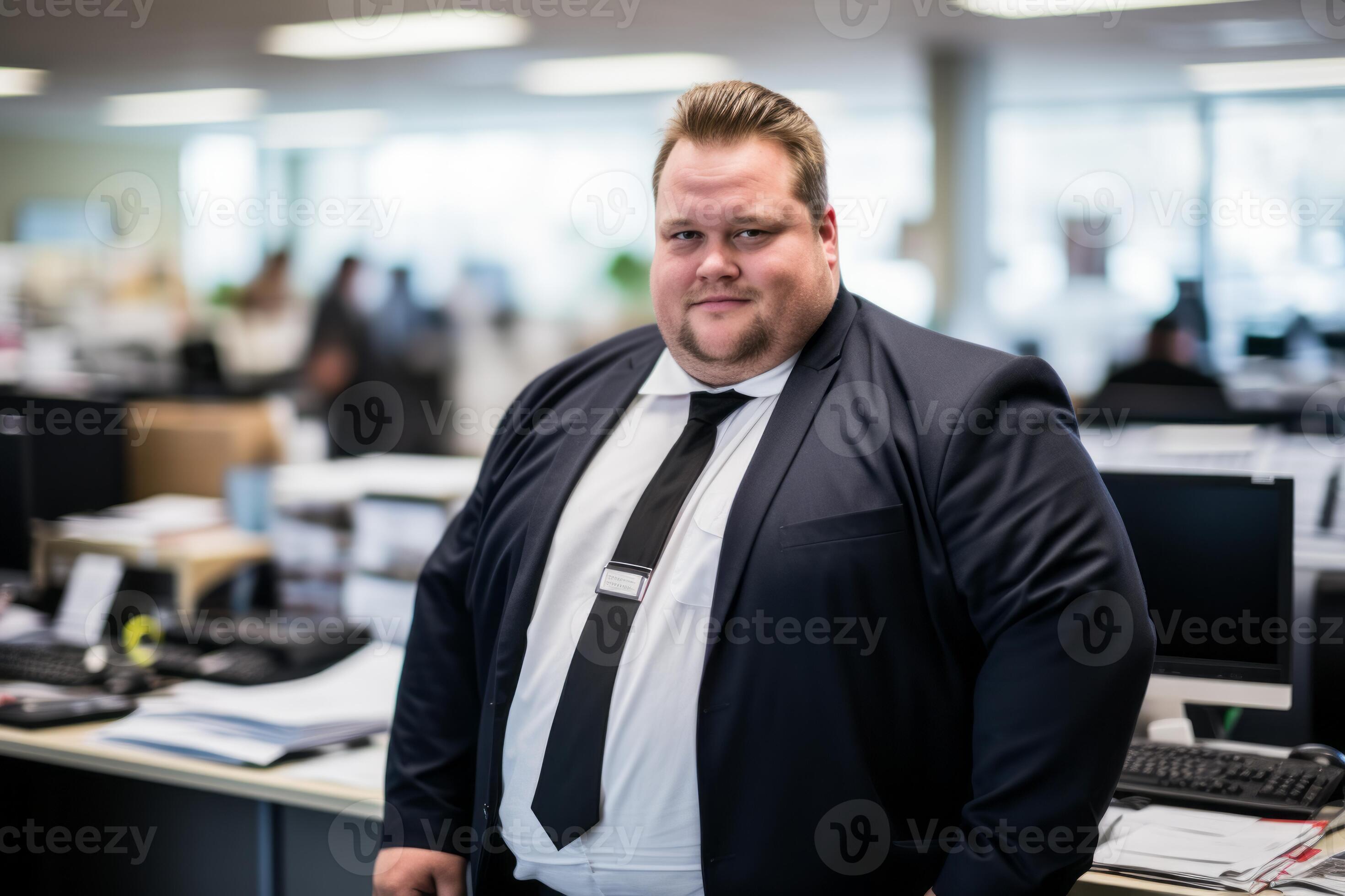 a man in a suit and tie standing in an office generative ai 32090939 Stock Photo at Vecteezy