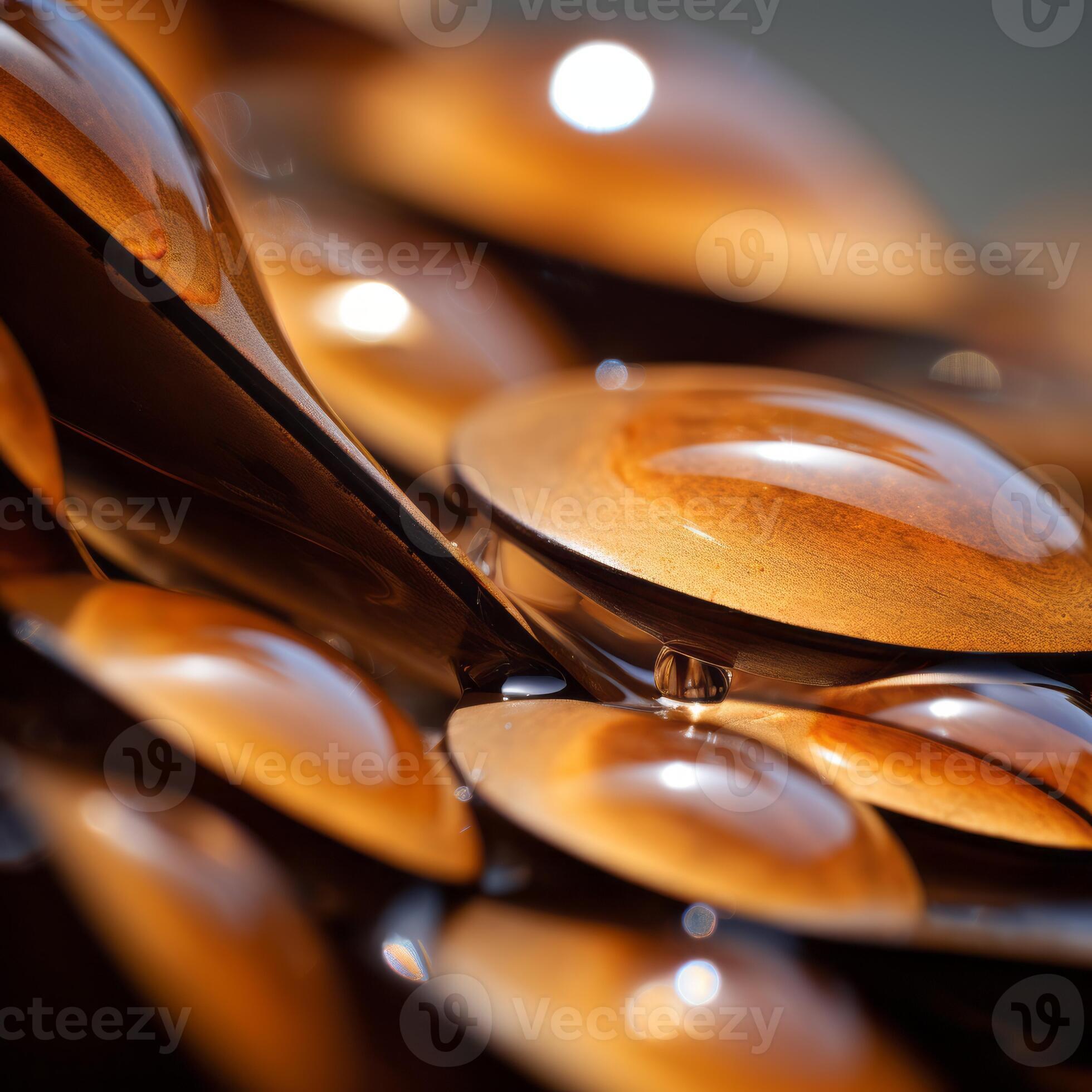a close up of a bunch of brown objects generative ai 32116529 Stock Photo at Vecteezy
