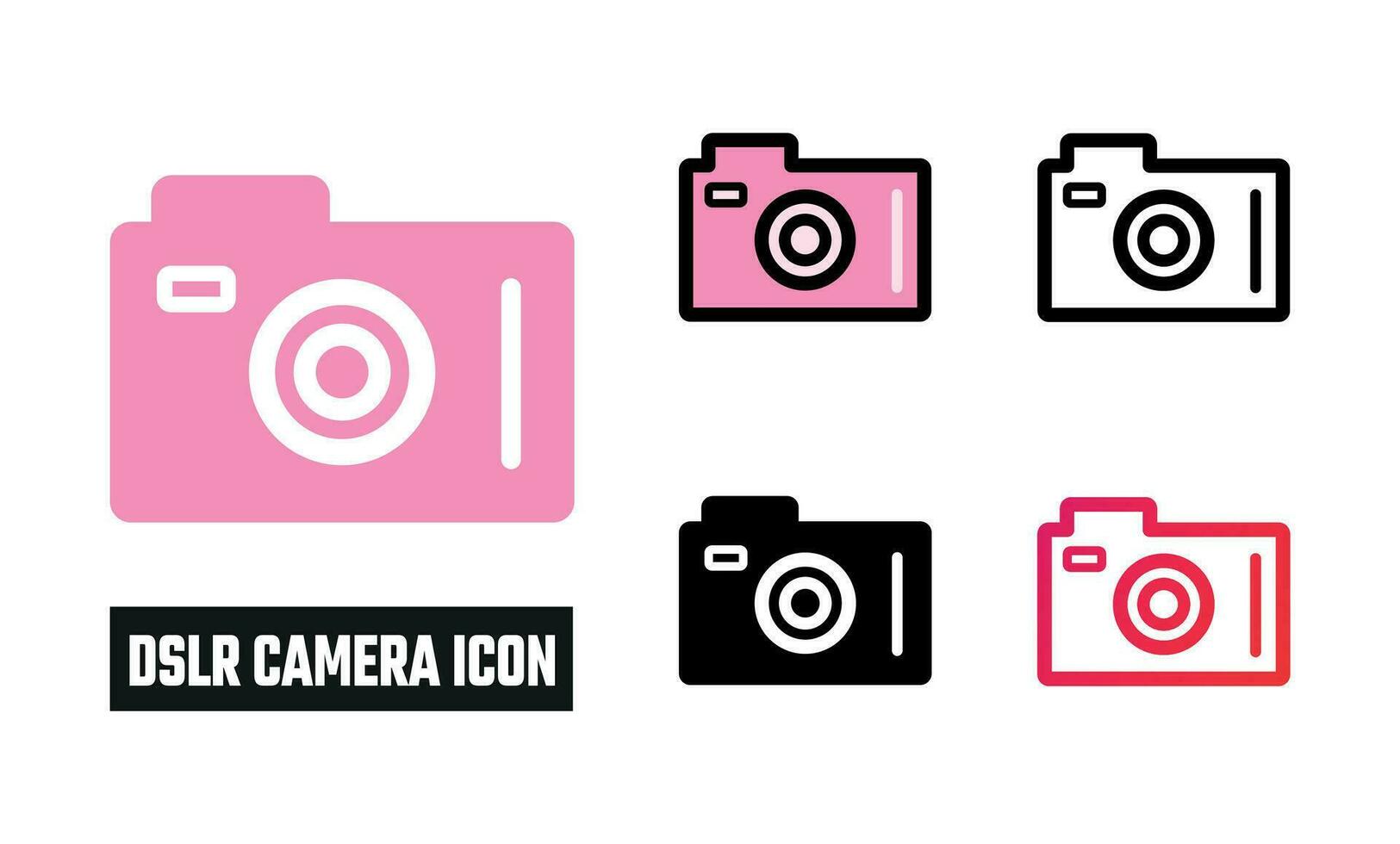 Dslr camera Icon Set Vector Illustration 32159967 Vector Art at Vecteezy