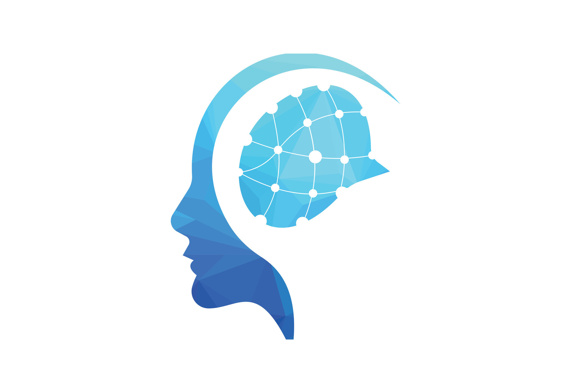 Creative human brain abstract vector logo design template. 32164975 ...