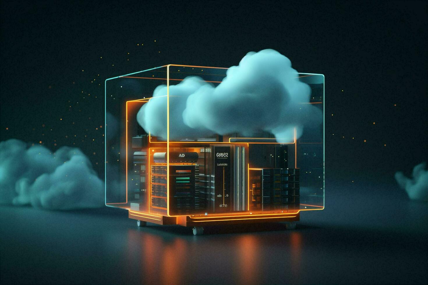 Technology Concept Mobility Modern Screen Information Connect Storage Business Cyber Networking