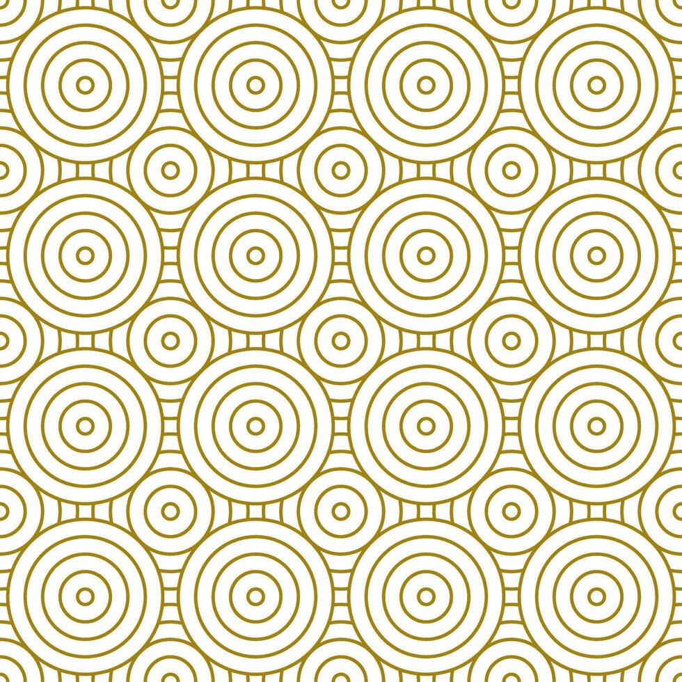 Seamless Pattern Line Circle. Abstract geometry background with gold ...