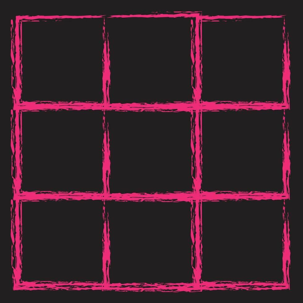 Grunge Square And Rectangle Frames Ink Empty Black Boxes Set Rectangle Borders Collections
