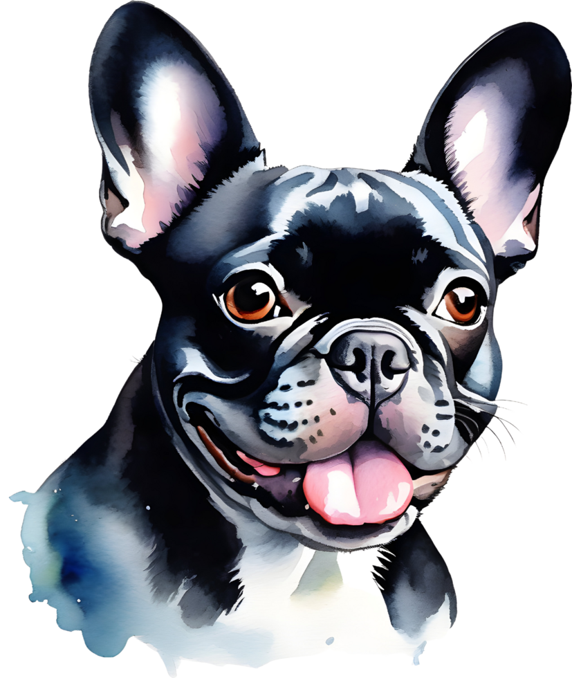 acuarela pintura de un francés buldog. ai-generado. 32185982 PNG acuarela pintura de un francés buldog. ai-generado. 32185982 PNG