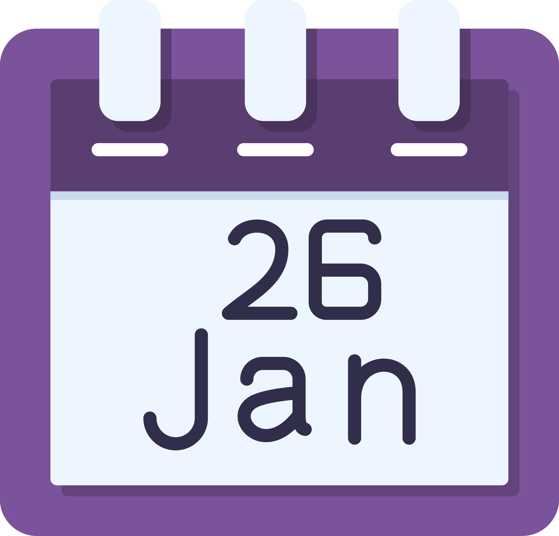 January 26 Vector Icon 32187453 Vector Art at Vecteezy