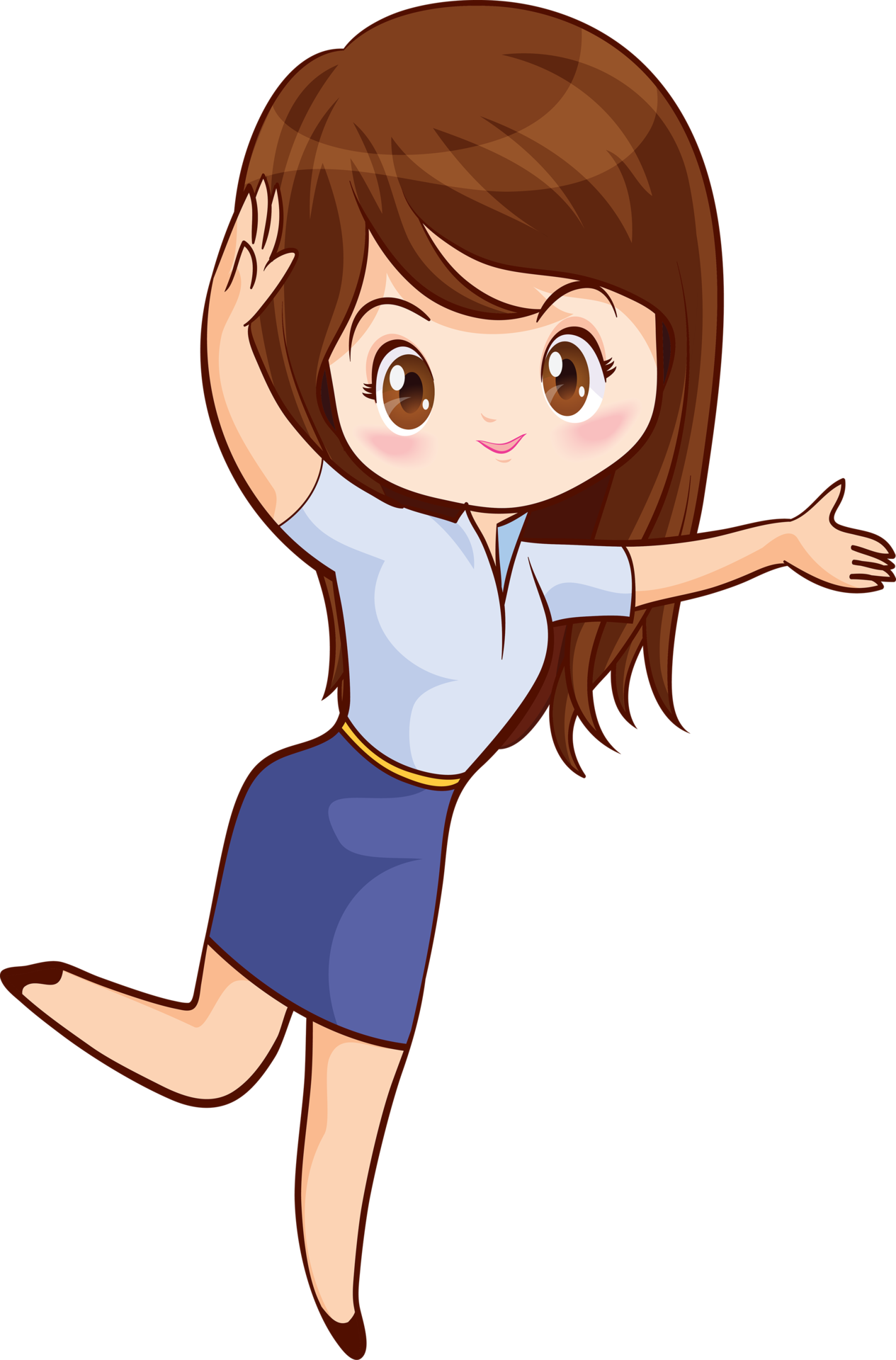Smiling beautiful woman character in cute actions 32187539 PNG Smiling beautiful woman character in cute actions 32187539 PNG