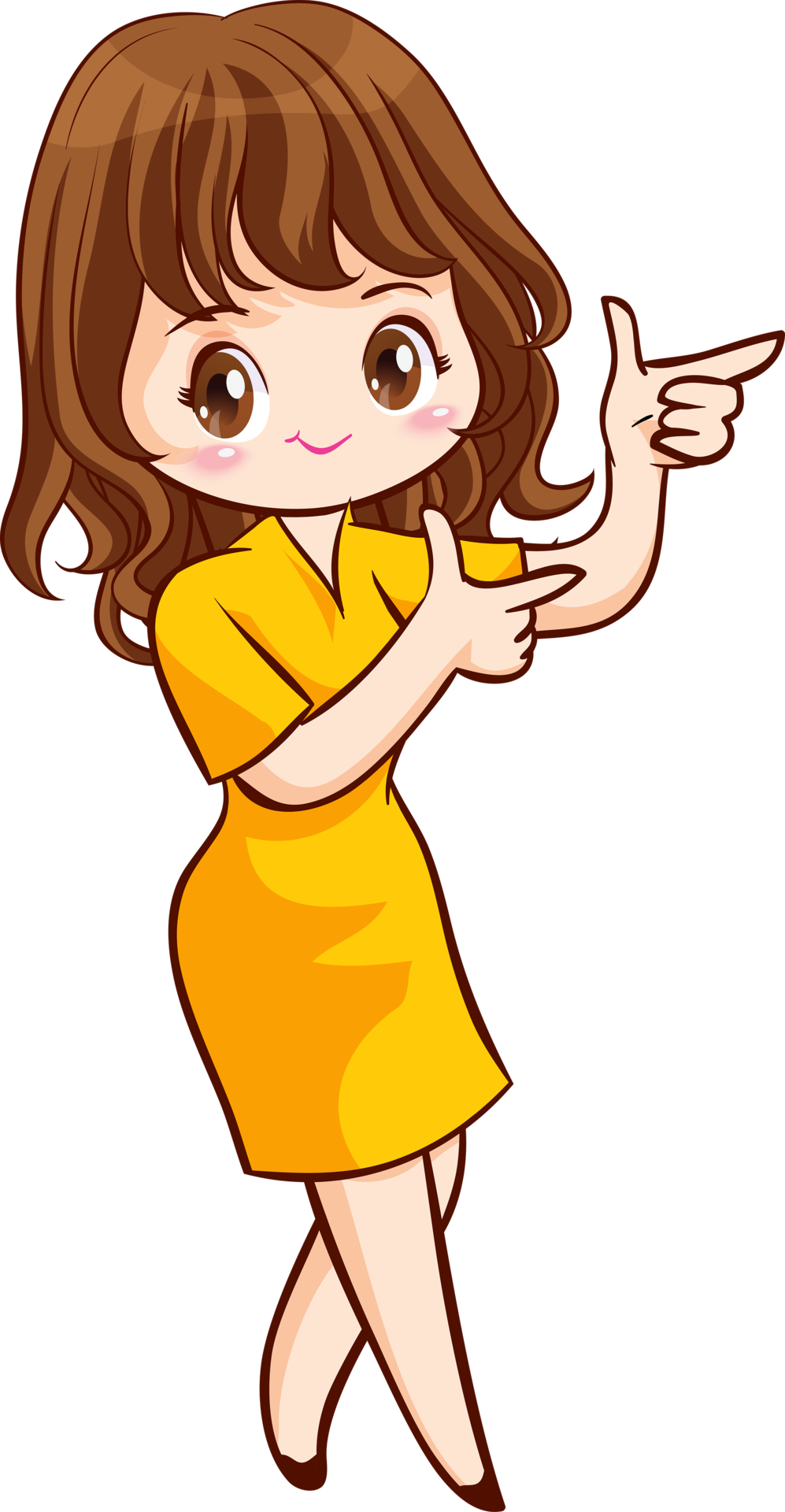 Smiling beautiful woman character in cute actions 32187558 PNG Smiling beautiful woman character in cute actions 32187558 PNG