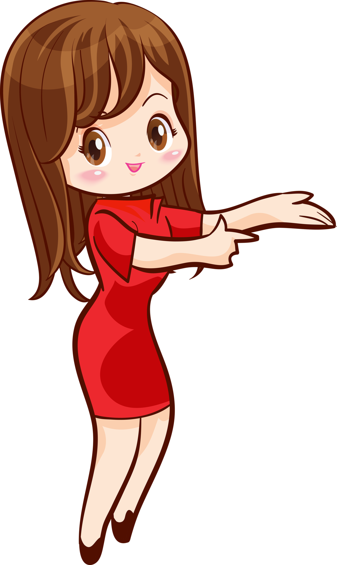 Smiling beautiful woman character in cute actions 32187755 PNG Smiling beautiful woman character in cute actions 32187755 PNG