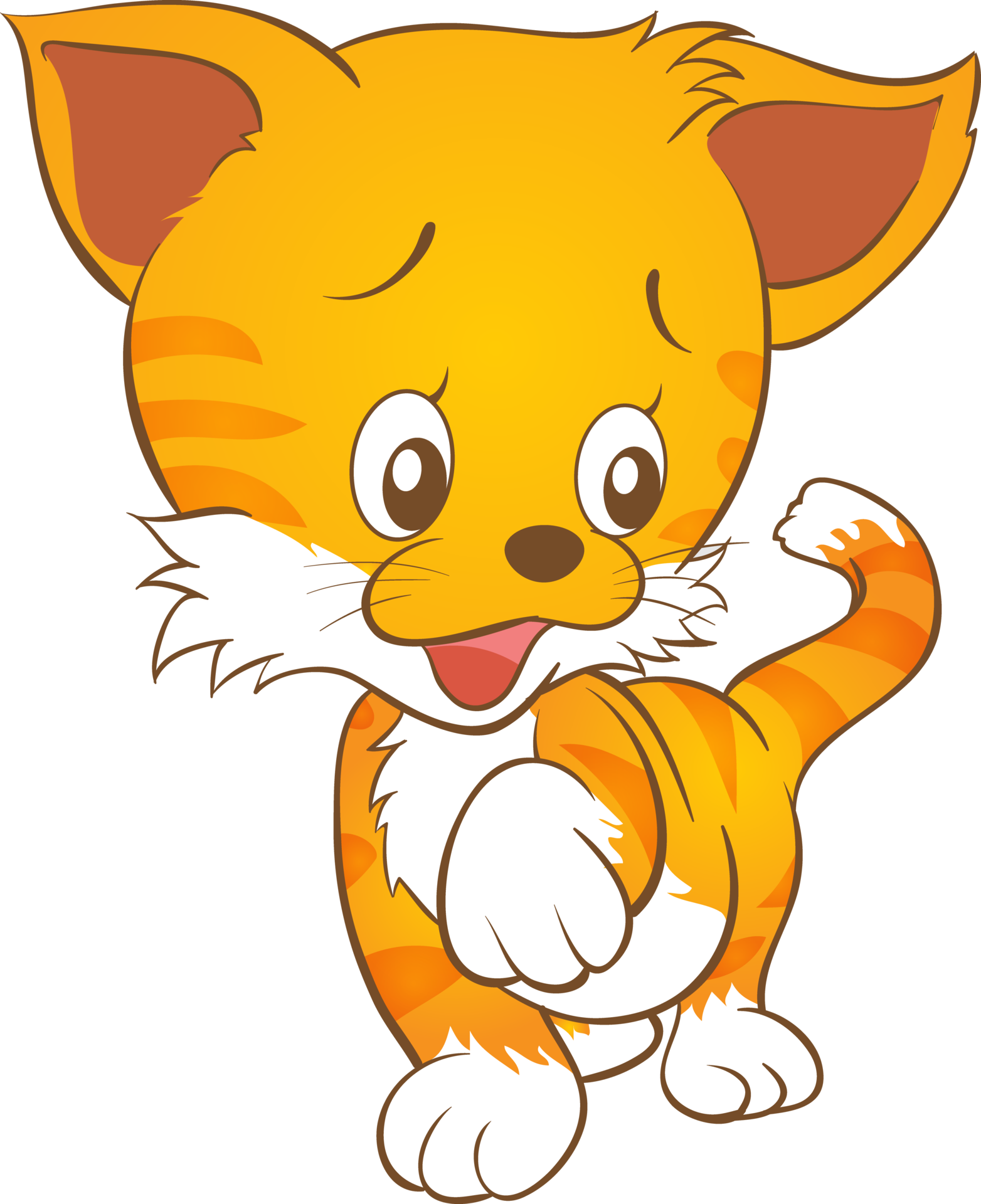 Cute Cat Character Little Cartoon Cat Mascot 32187899 Png