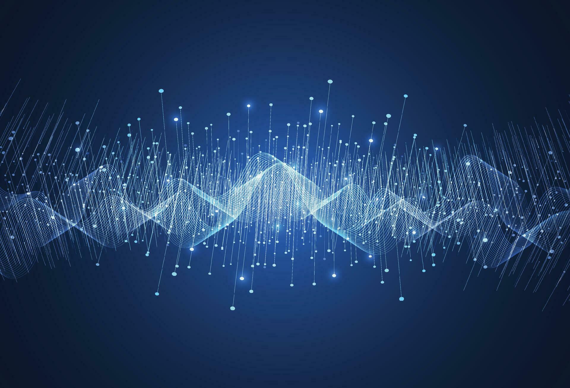 Abstract Technology Background With Big Data Internet Connection