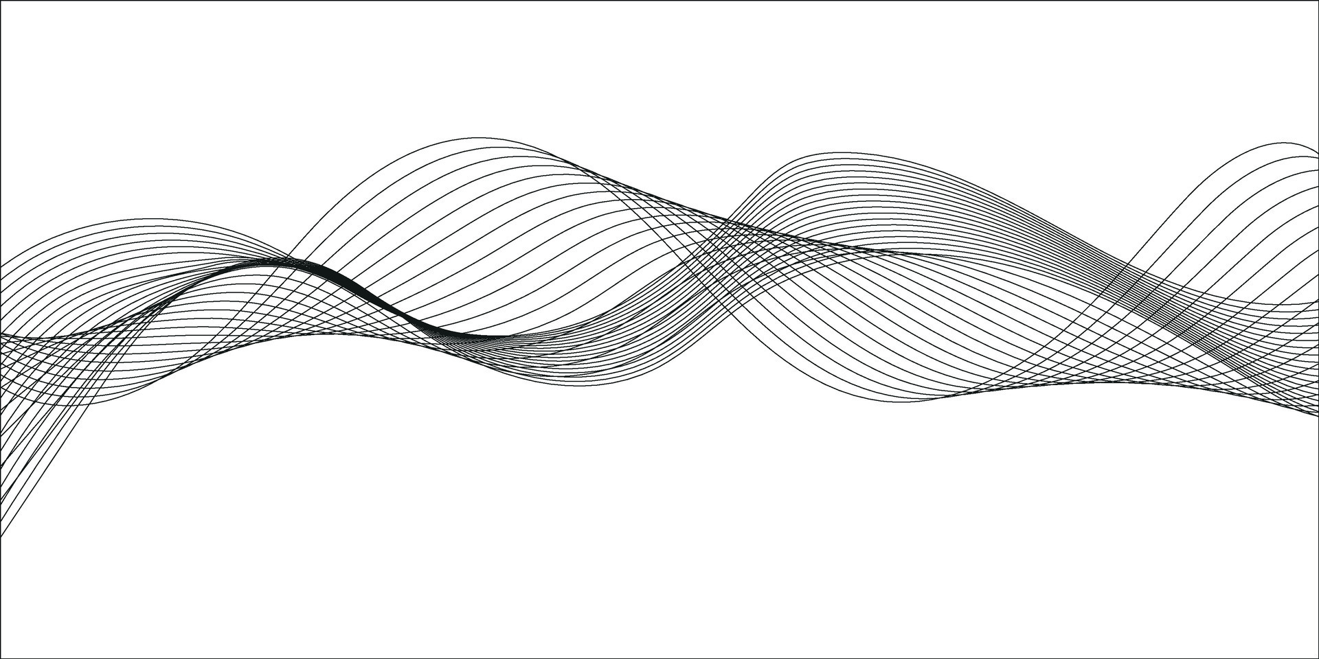 Wave Line. Wave Line Background. Black Line with White Background ...