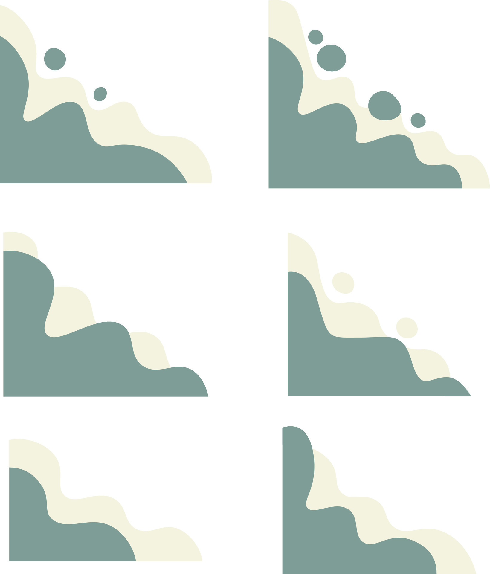 Corner Blob Fluid For Template Background. Isolated On White Background ...