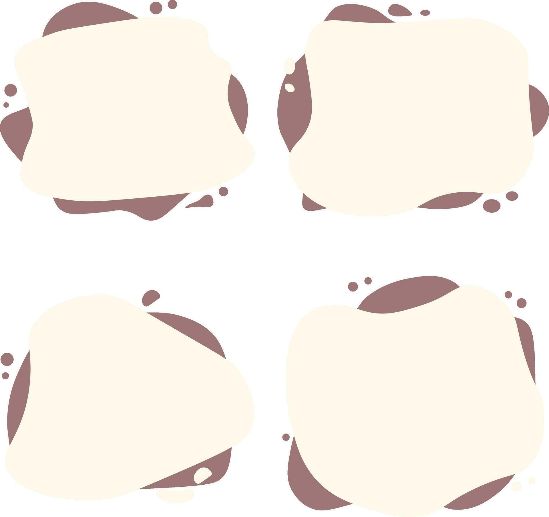 Blob Text Box With Simple Design. Vector Illustration Set. 32194719 ...