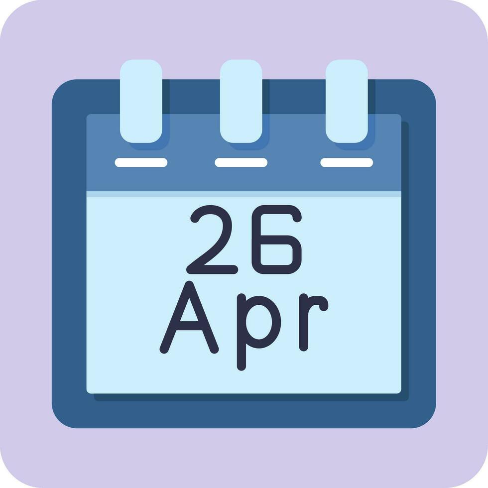 April 26 Vector Icon 32200629 Vector Art at Vecteezy