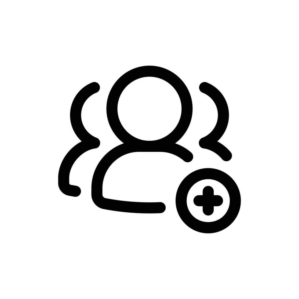 Join Group icon in trendy outline style isolated on white background ...