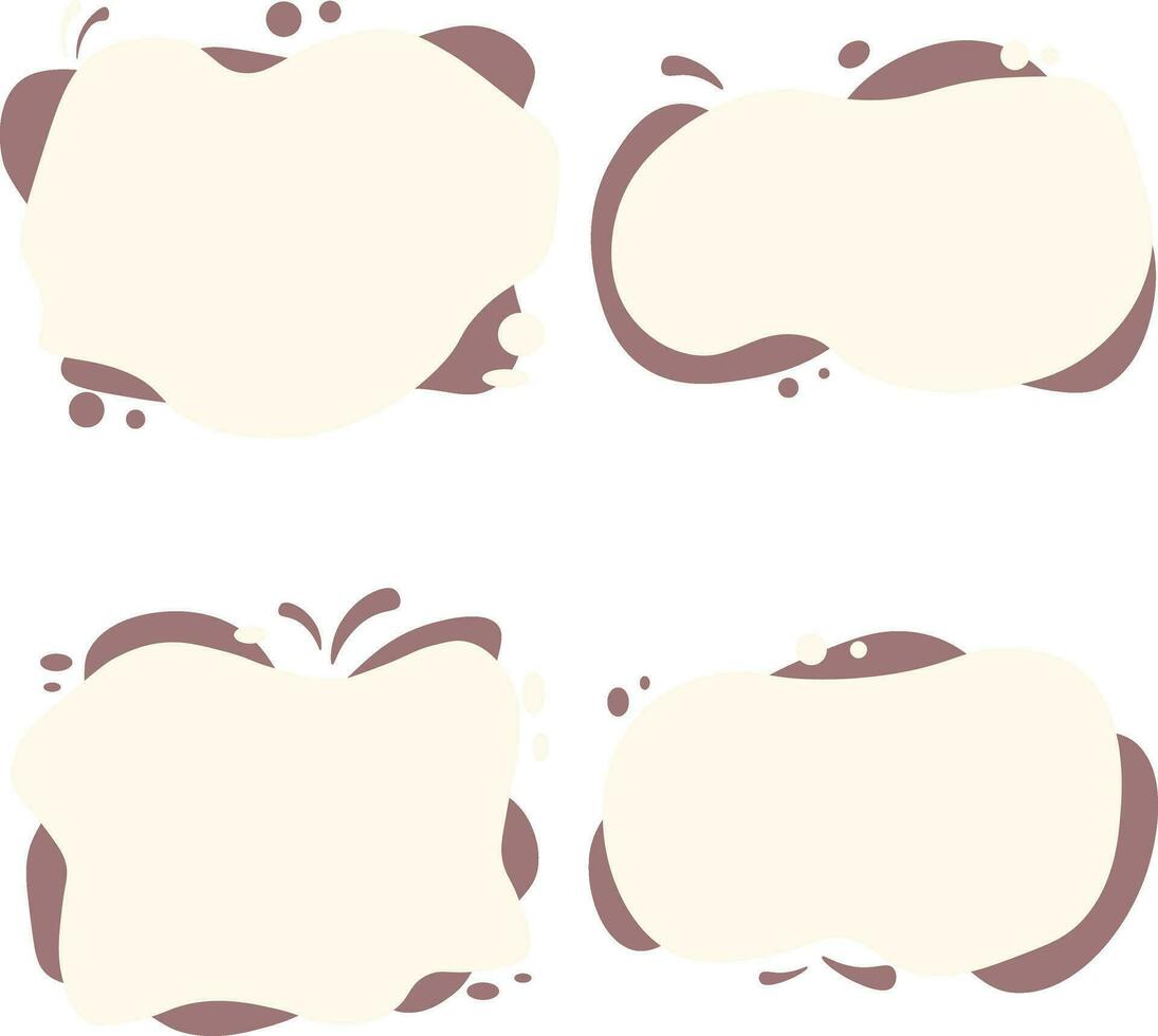 Blob Text Box With Simple Design. Vector Illustration Set. 32203498 ...