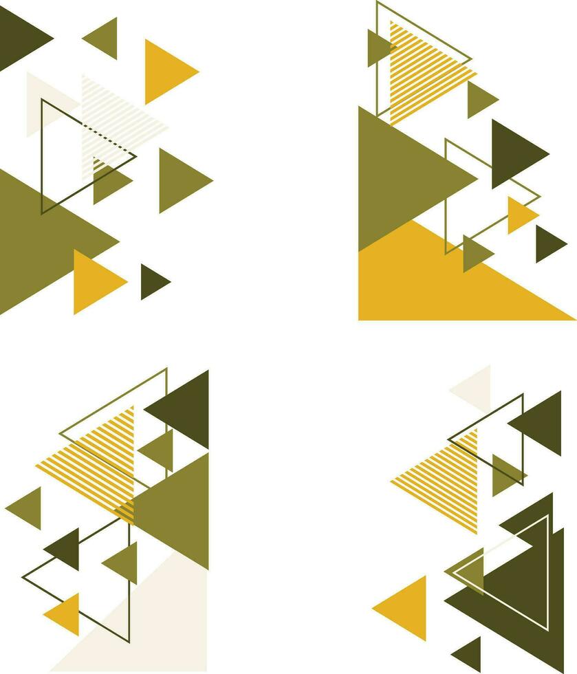 Triangle Corner Shape In Geometric Design Isolated Vector Set 32203532 Vector Art At Vecteezy