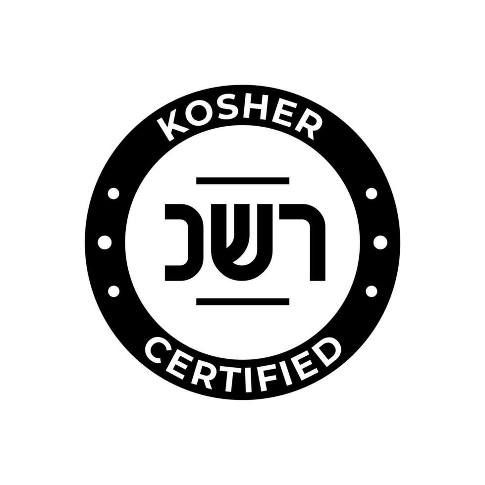 Kosher Certified Symbol International Symbol Of Kosher Food Packaging Concept 32208362 Vector