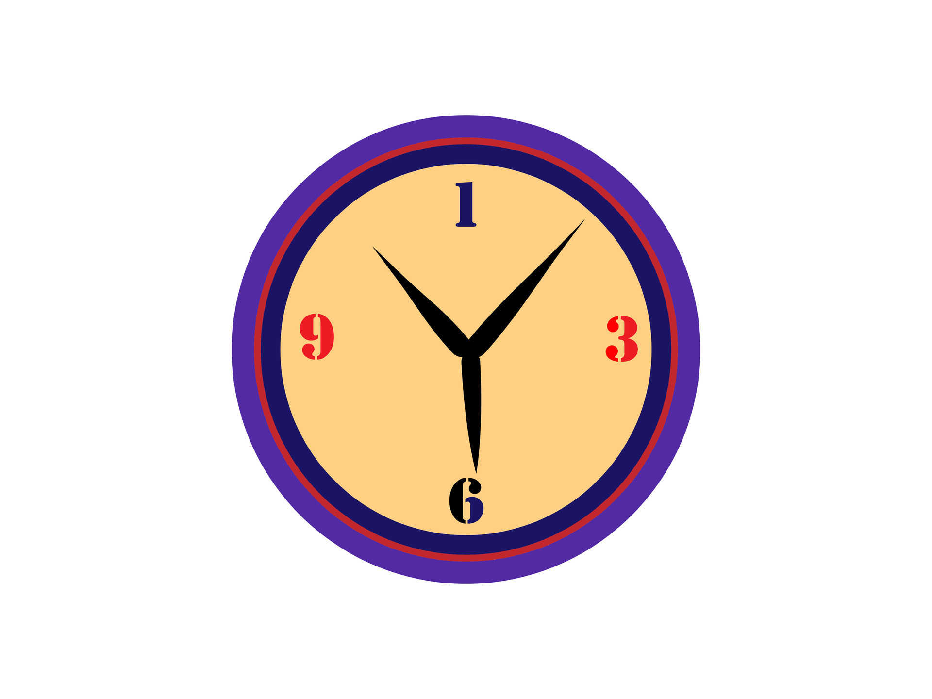 Time-telling wall clock with an aesthetic and beautiful color ...