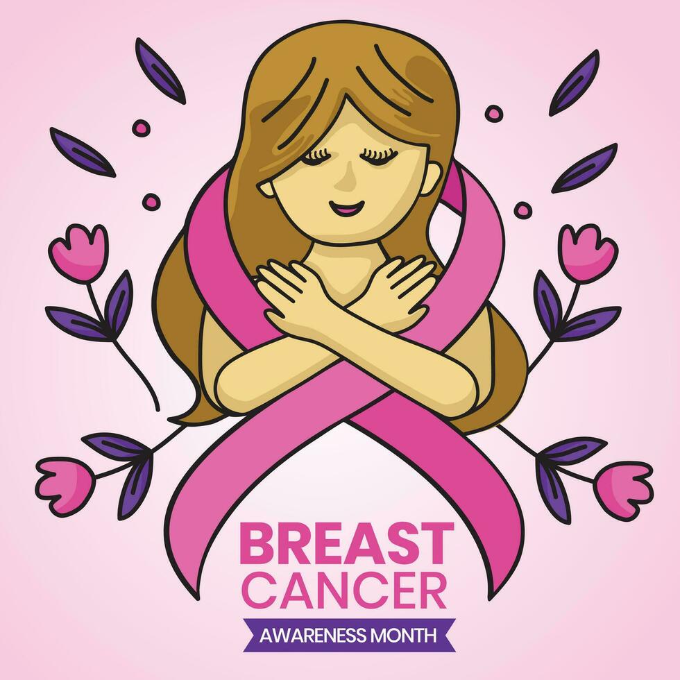 Vector Breast Cancer Awareness Month 32209096 Vector Art At Vecteezy