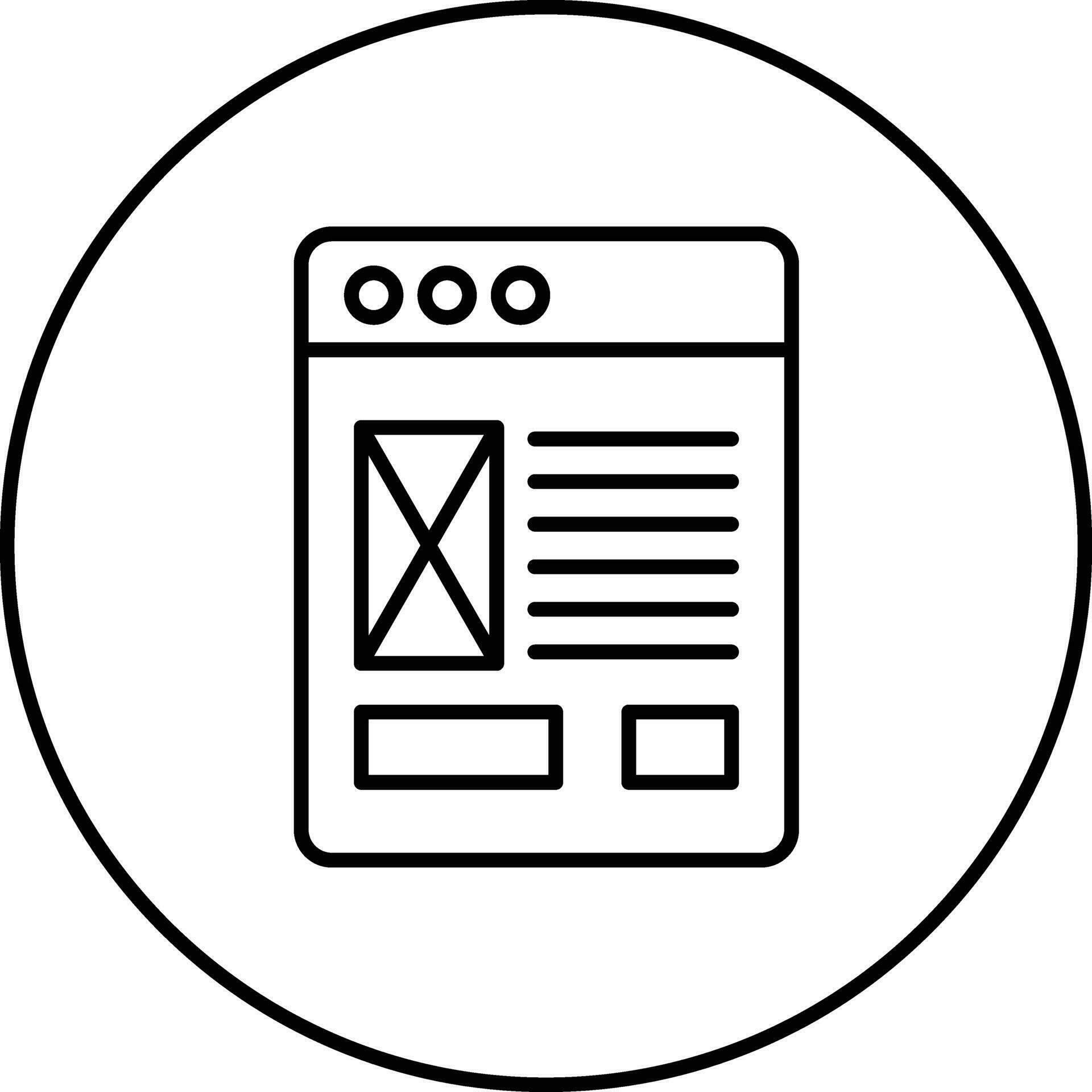 Website Template Vector Icon 32210921 Vector Art at Vecteezy