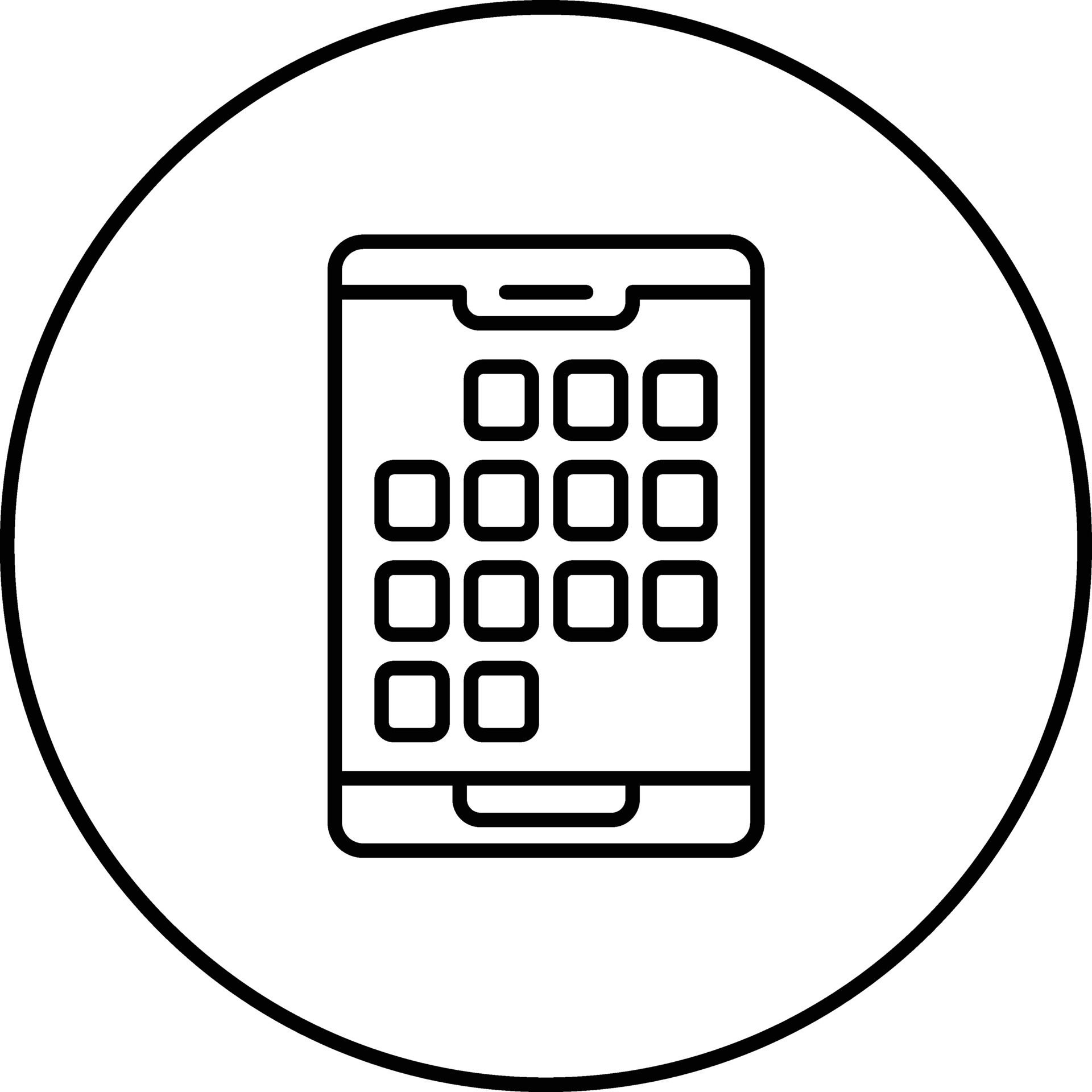 Mobile App Vector Icon 32211375 Vector Art At Vecteezy