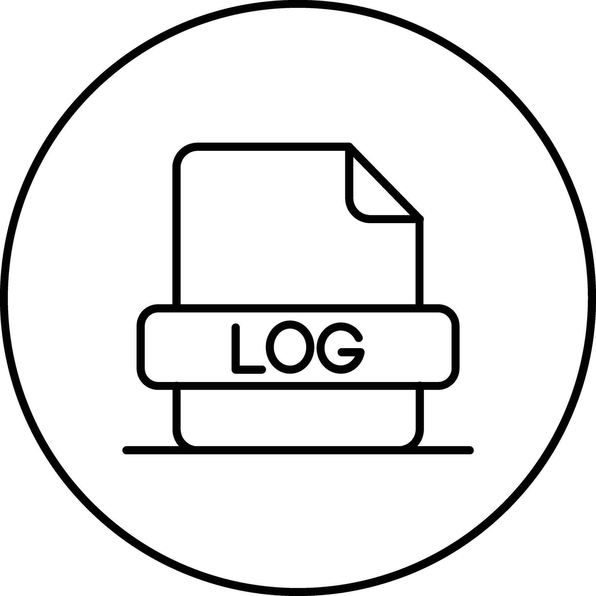 Log File Vector Icon 32212083 Vector Art at Vecteezy