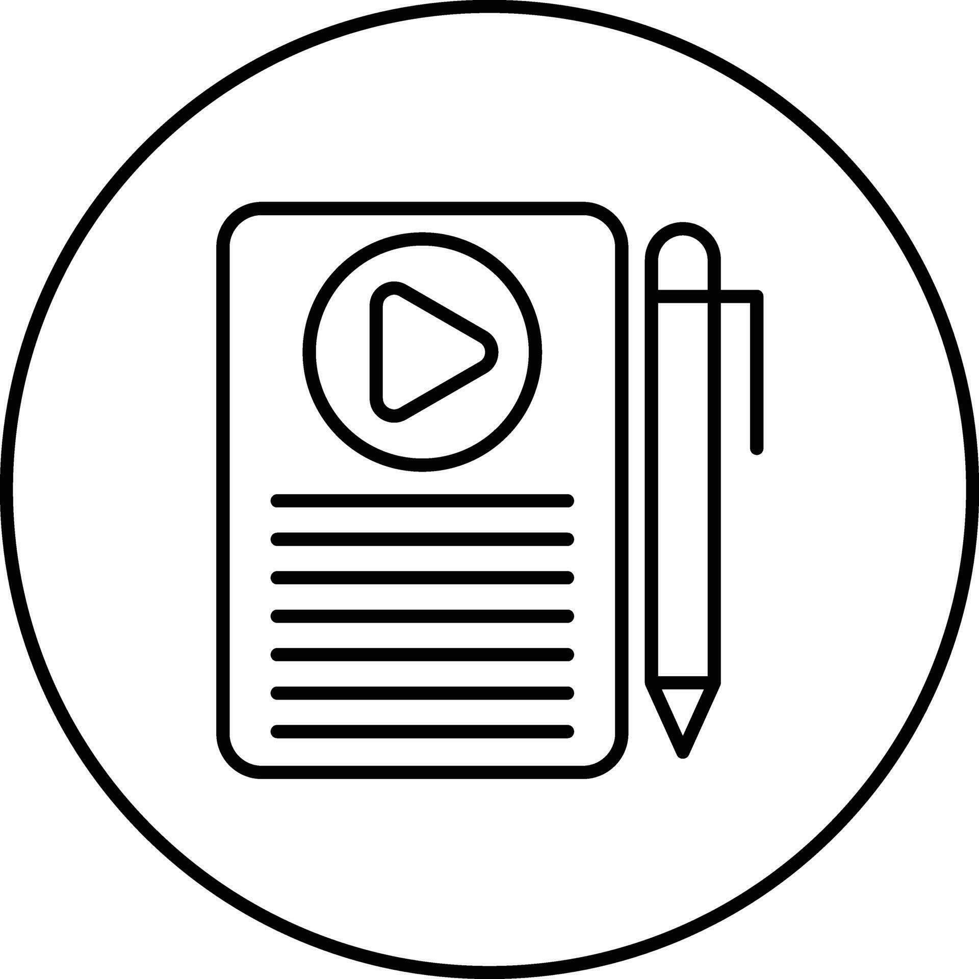 Script Vector Icon 32214124 Vector Art at Vecteezy