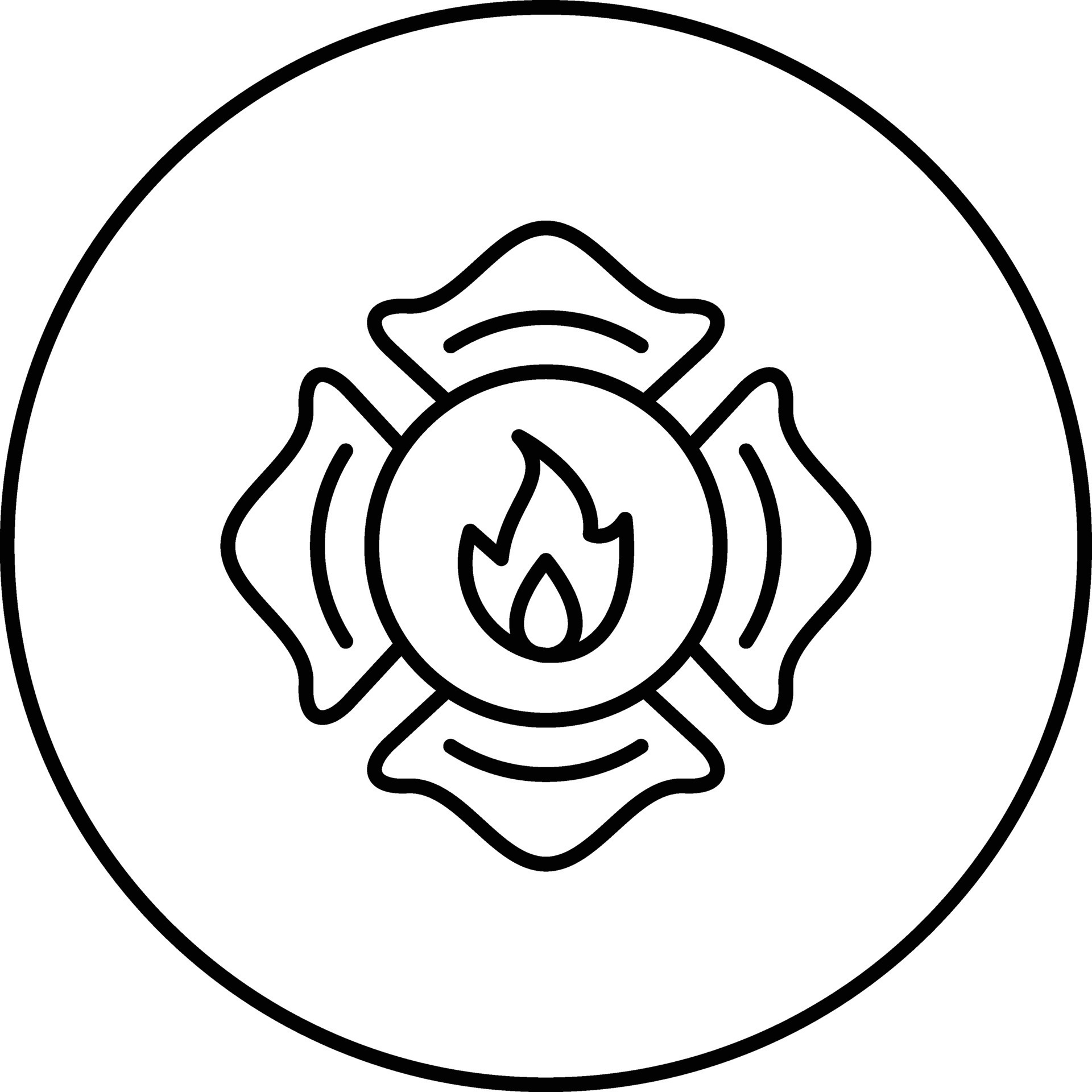 Firefighter Badge Vector Icon 32215615 Vector Art at Vecteezy