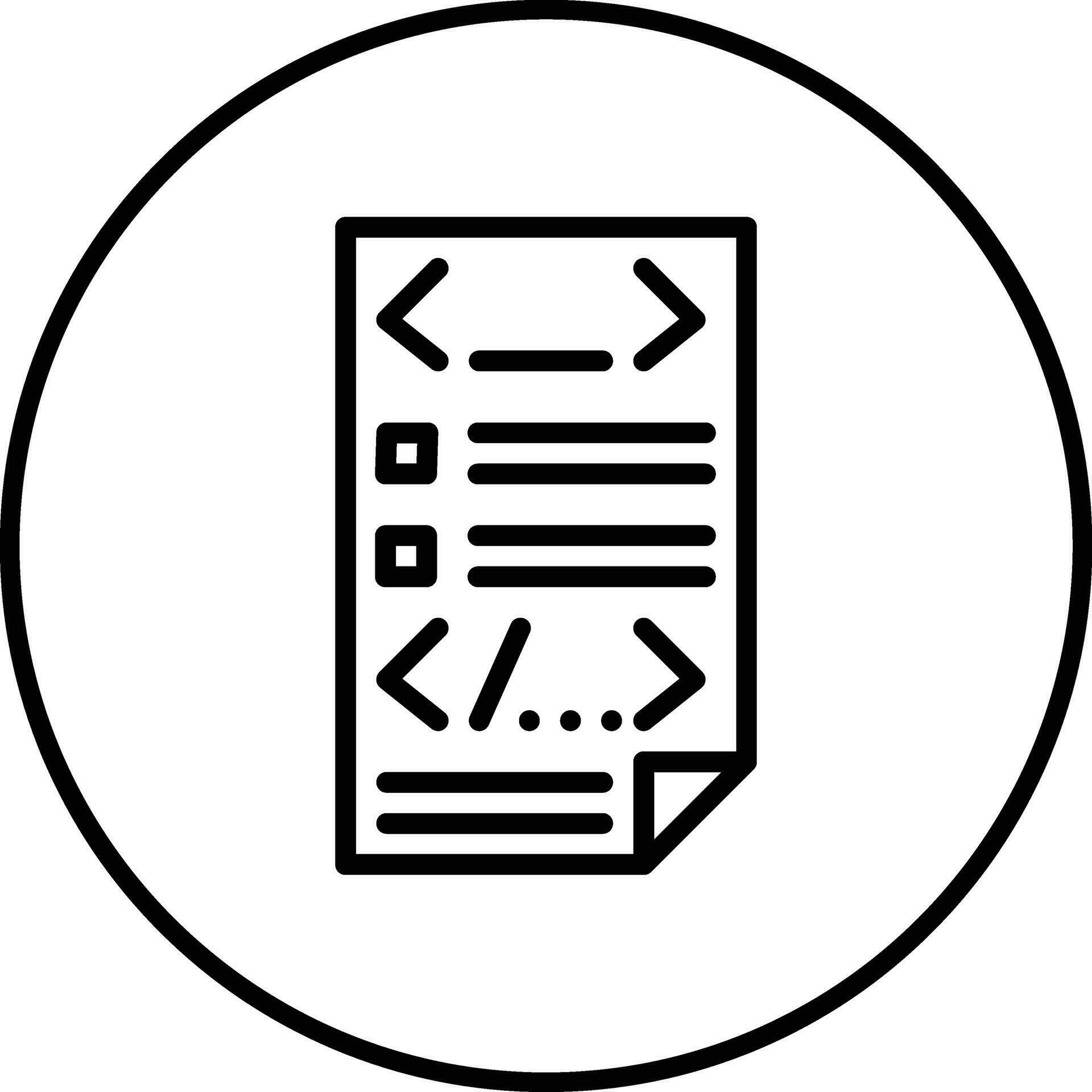 Test Script Vector Icon 32217215 Vector Art at Vecteezy