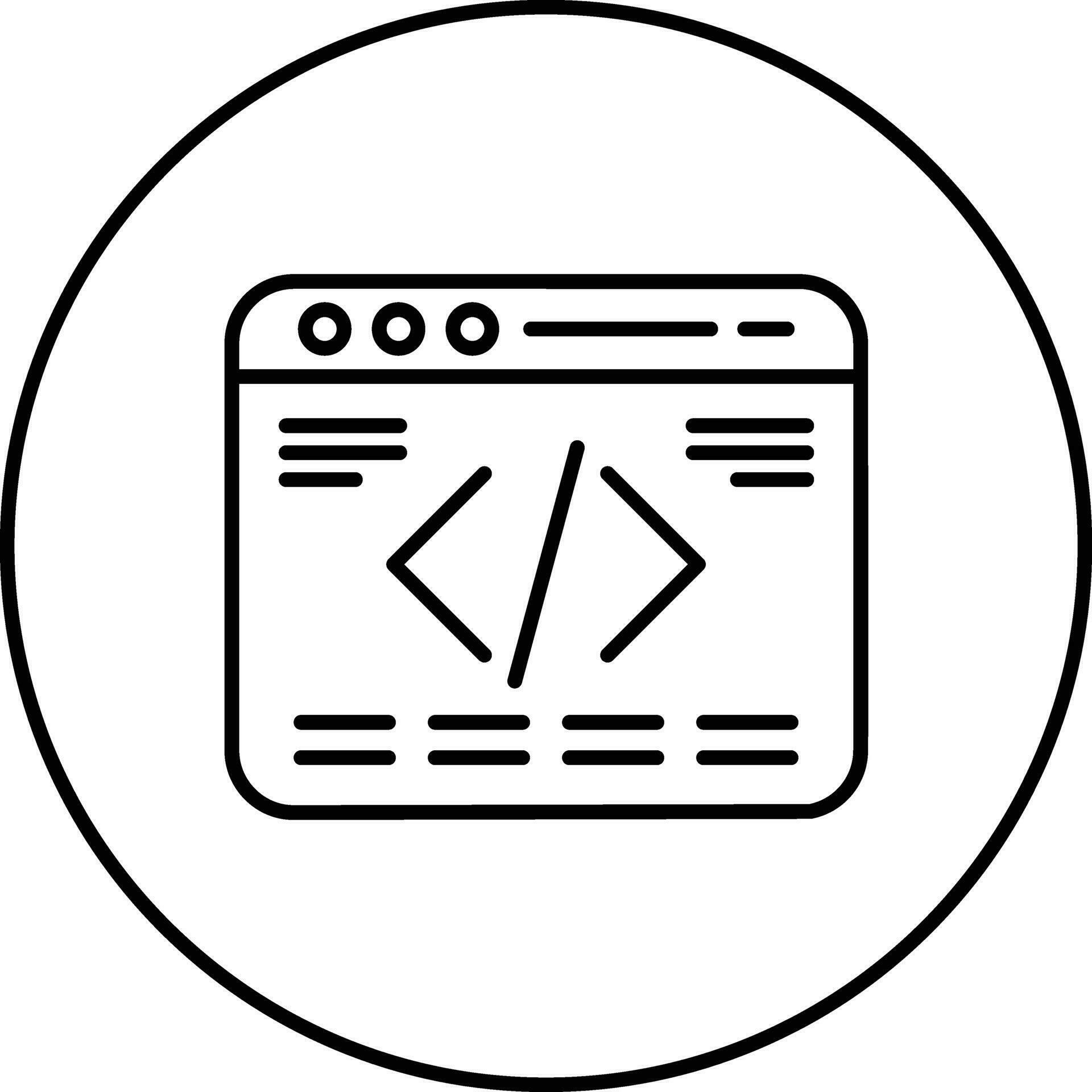 Web Programming Vector Icon 32222229 Vector Art At Vecteezy