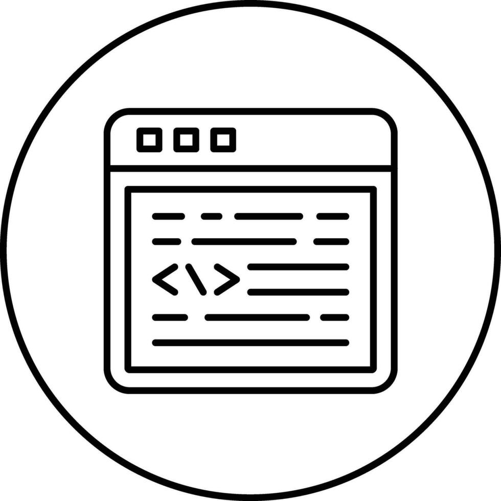 Web Coding Vector Icon 32223001 Vector Art at Vecteezy