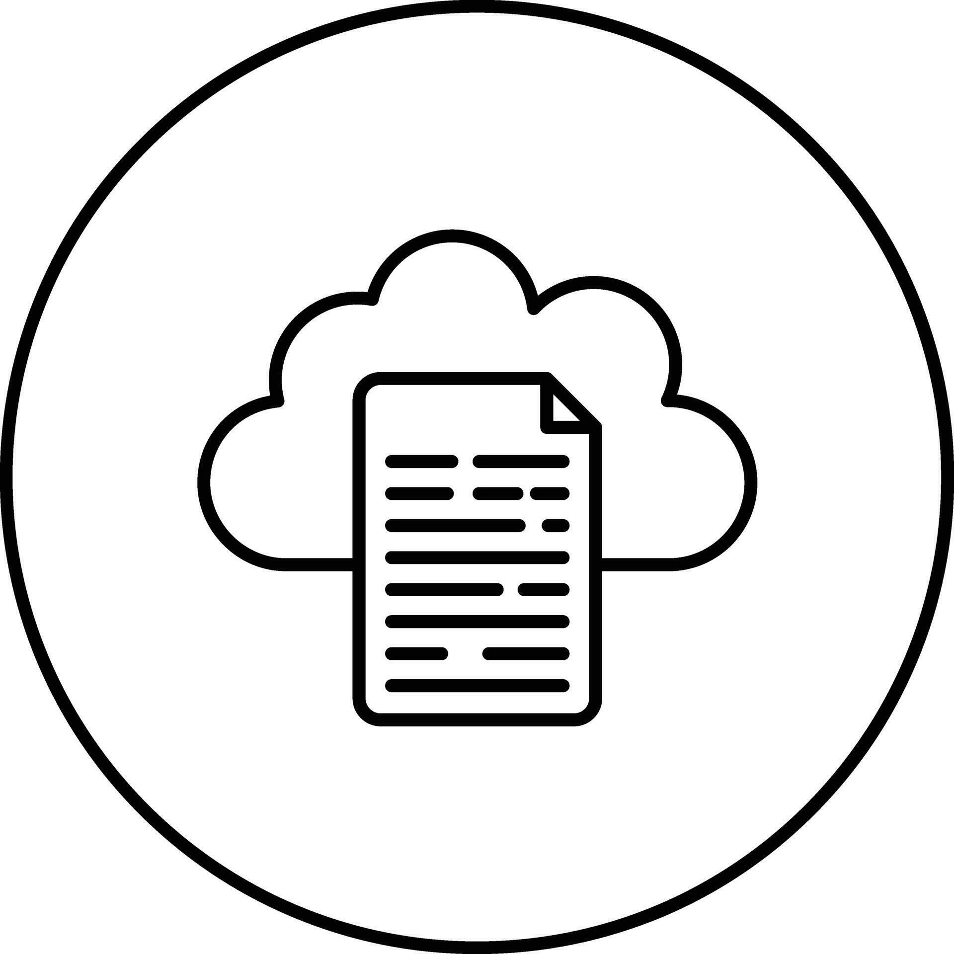 Cloud Document Vector Icon 32223237 Vector Art at Vecteezy
