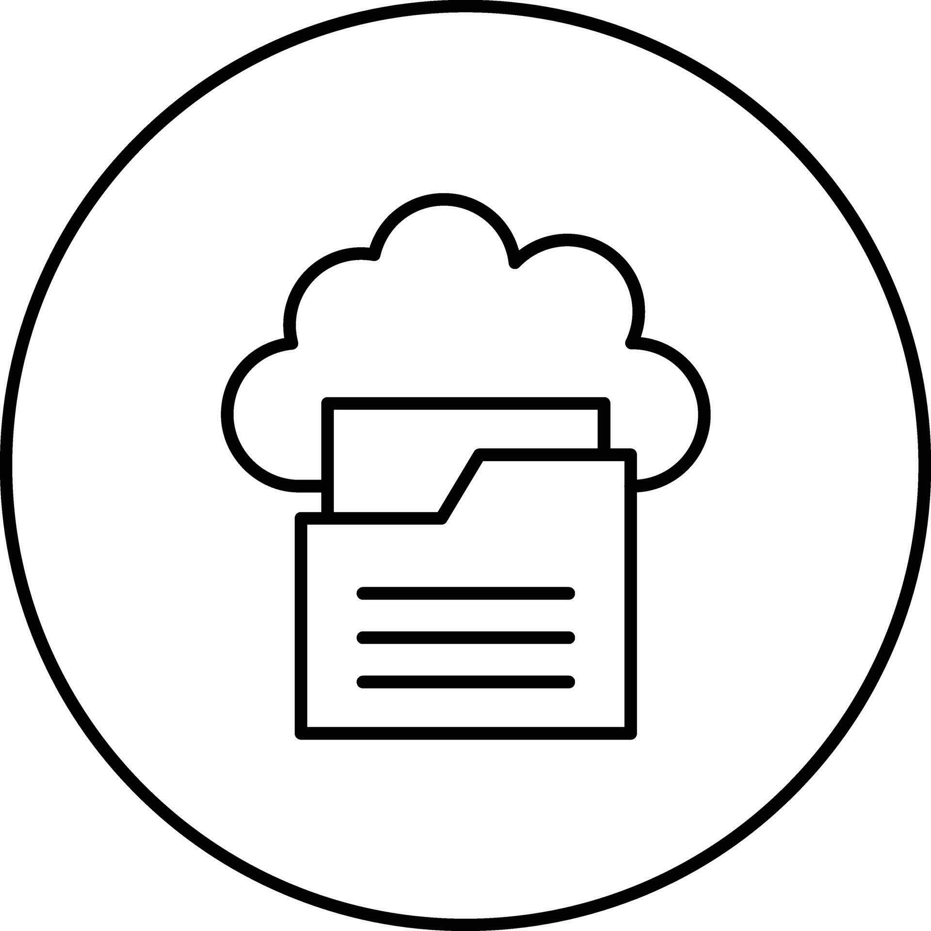 Cloud Folder Vector Icon 32223241 Vector Art at Vecteezy