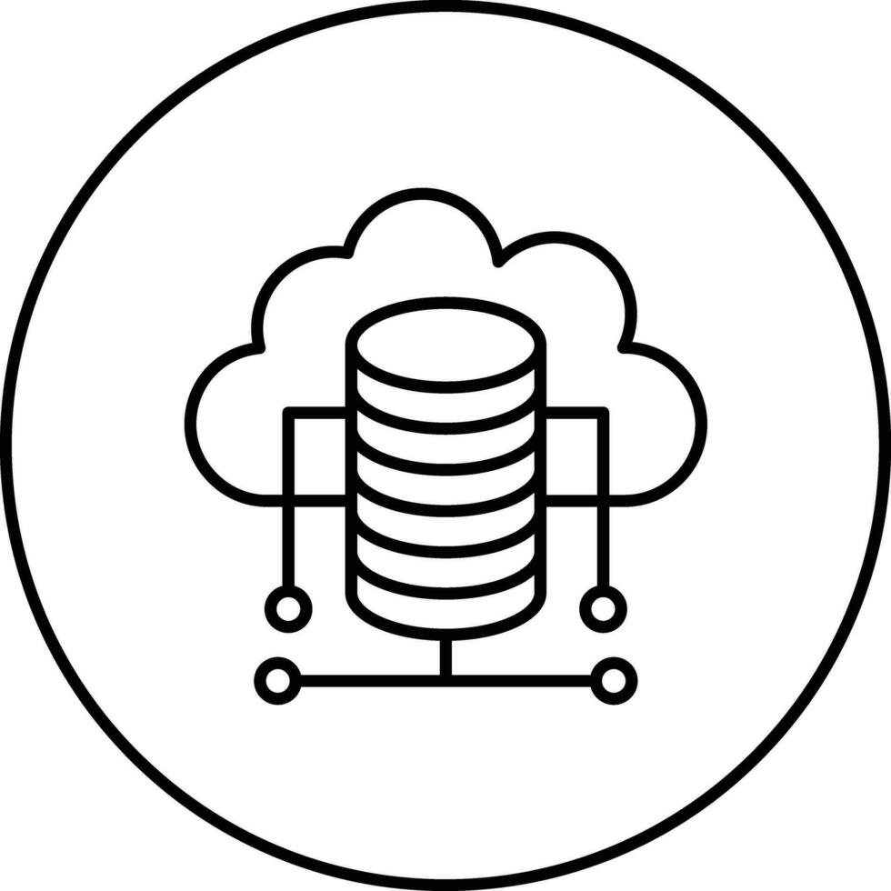 Cloud Database Vector Icon 32223248 Vector Art at Vecteezy