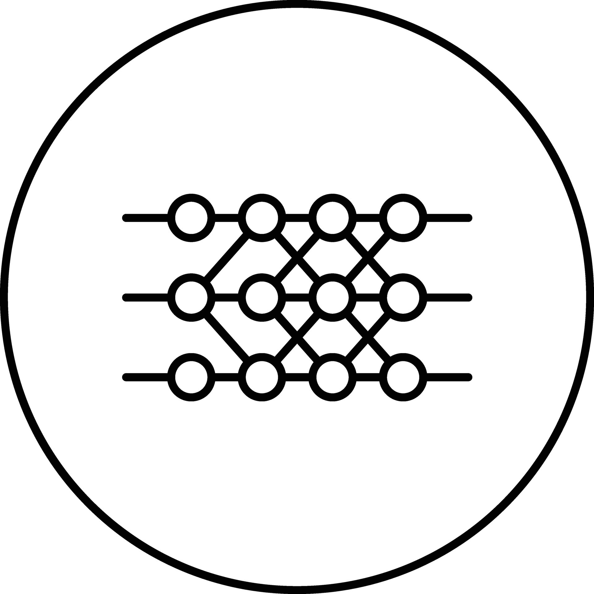 Neural Network Vector Icon 32225017 Vector Art At Vecteezy