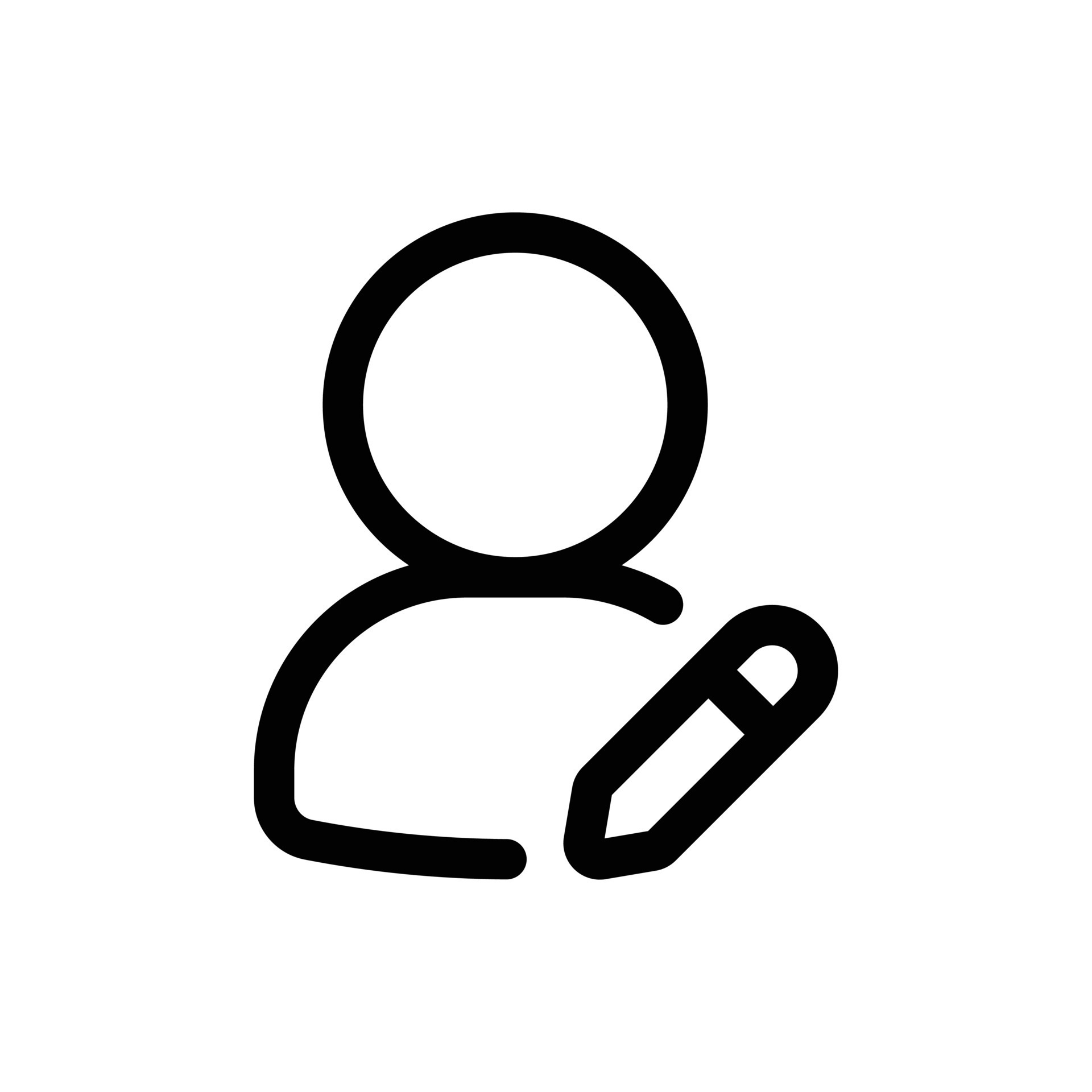 Edit User Icon In Trendy Outline Style Isolated On White Background Edit User Silhouette Symbol