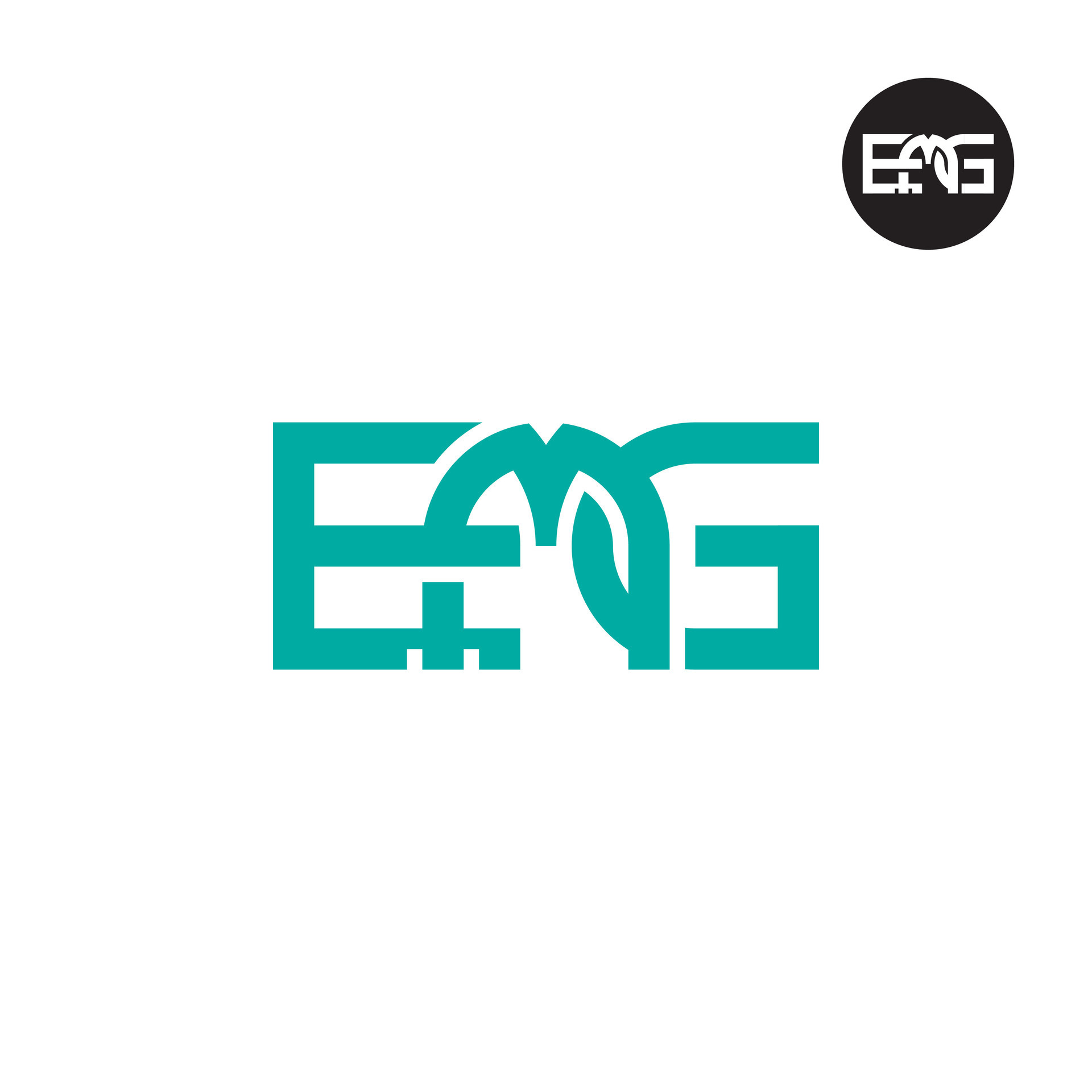 Letter EMG Monogram Logo Design 32311064 Vector Art at Vecteezy