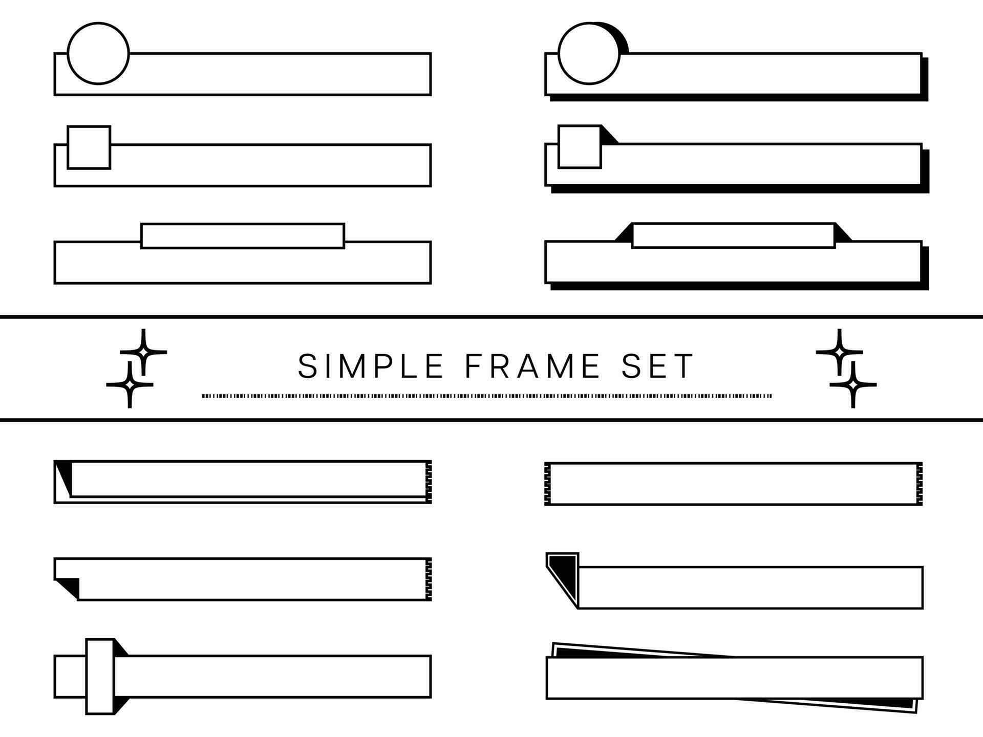 frame set simple speech bubble, frame decoration heading title 32311644 ...