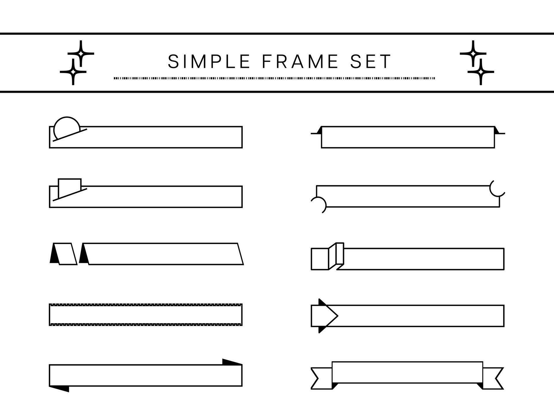 frame set simple speech bubble, frame decoration heading title 32311670 ...